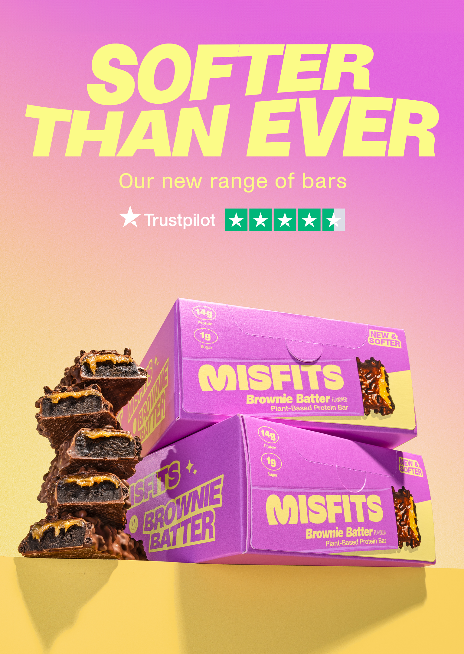 Soft Vegan Protein Bars – Misfits Health