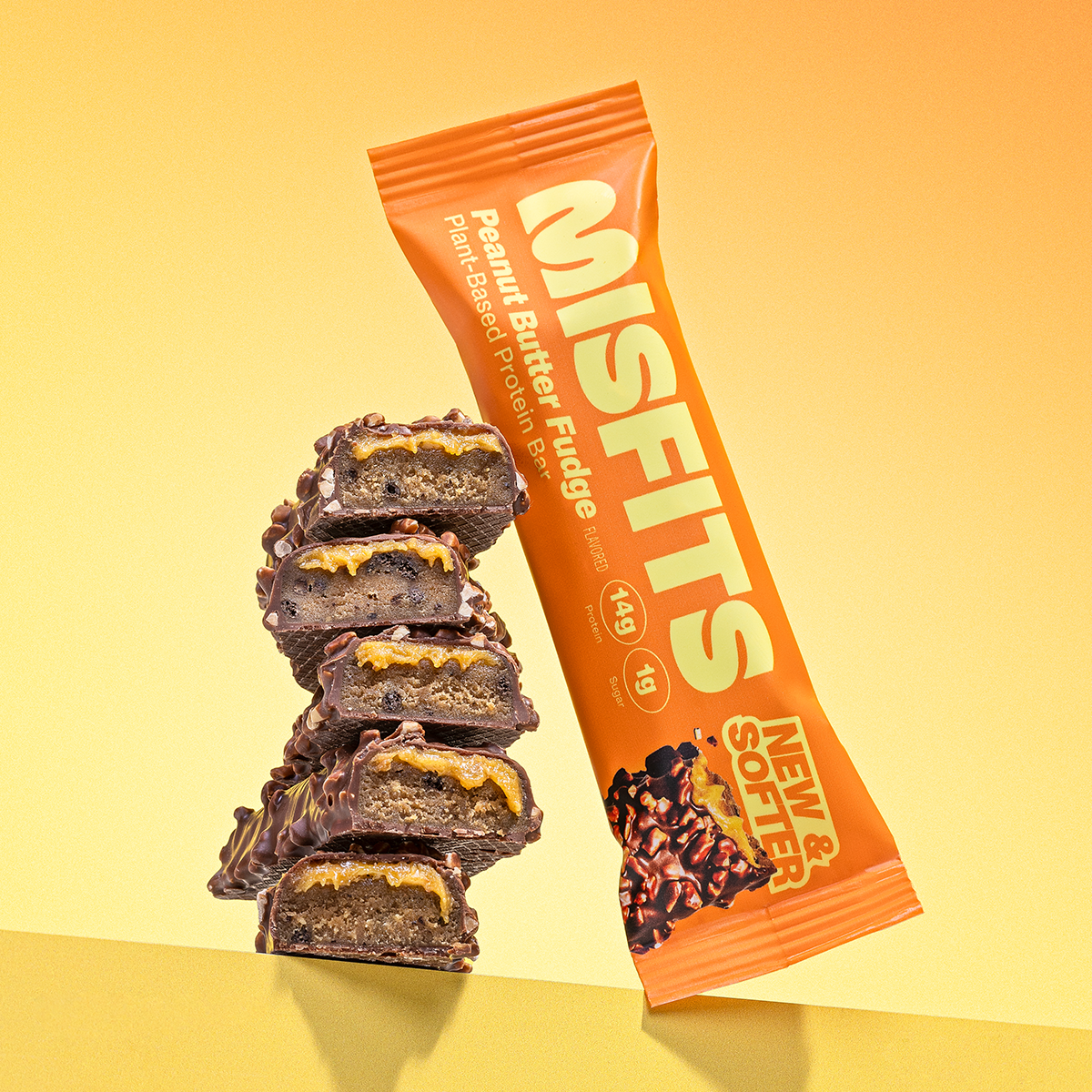 Peanut Butter Fudge Vegan Protein Bars – Misfits Health